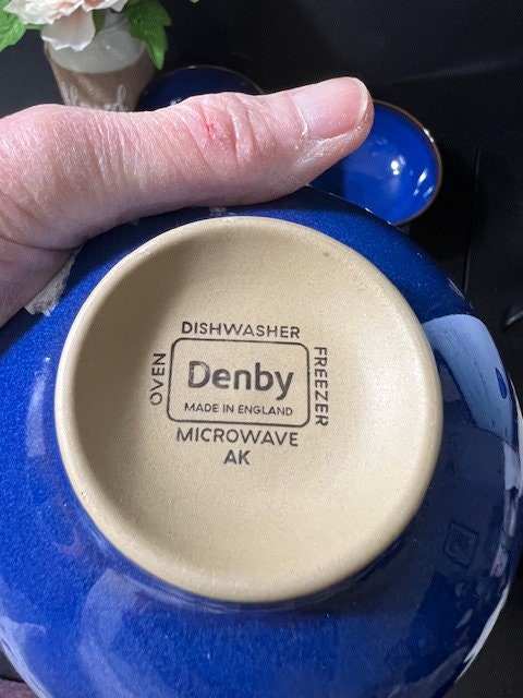 Denby 1809 Imperial Blue Rice Bowls - Etsy
