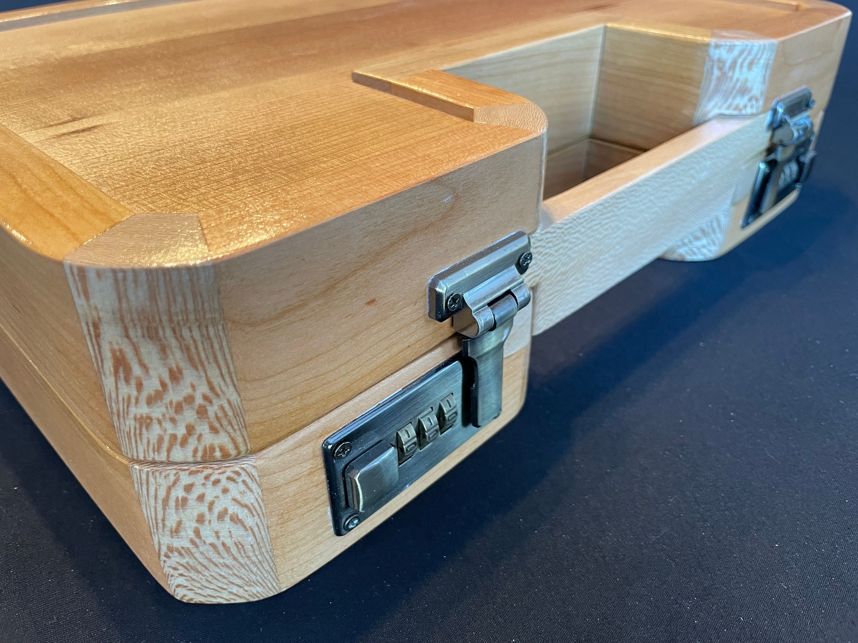 Handcrafted Wooden Pistol Carrying Case - Etsy