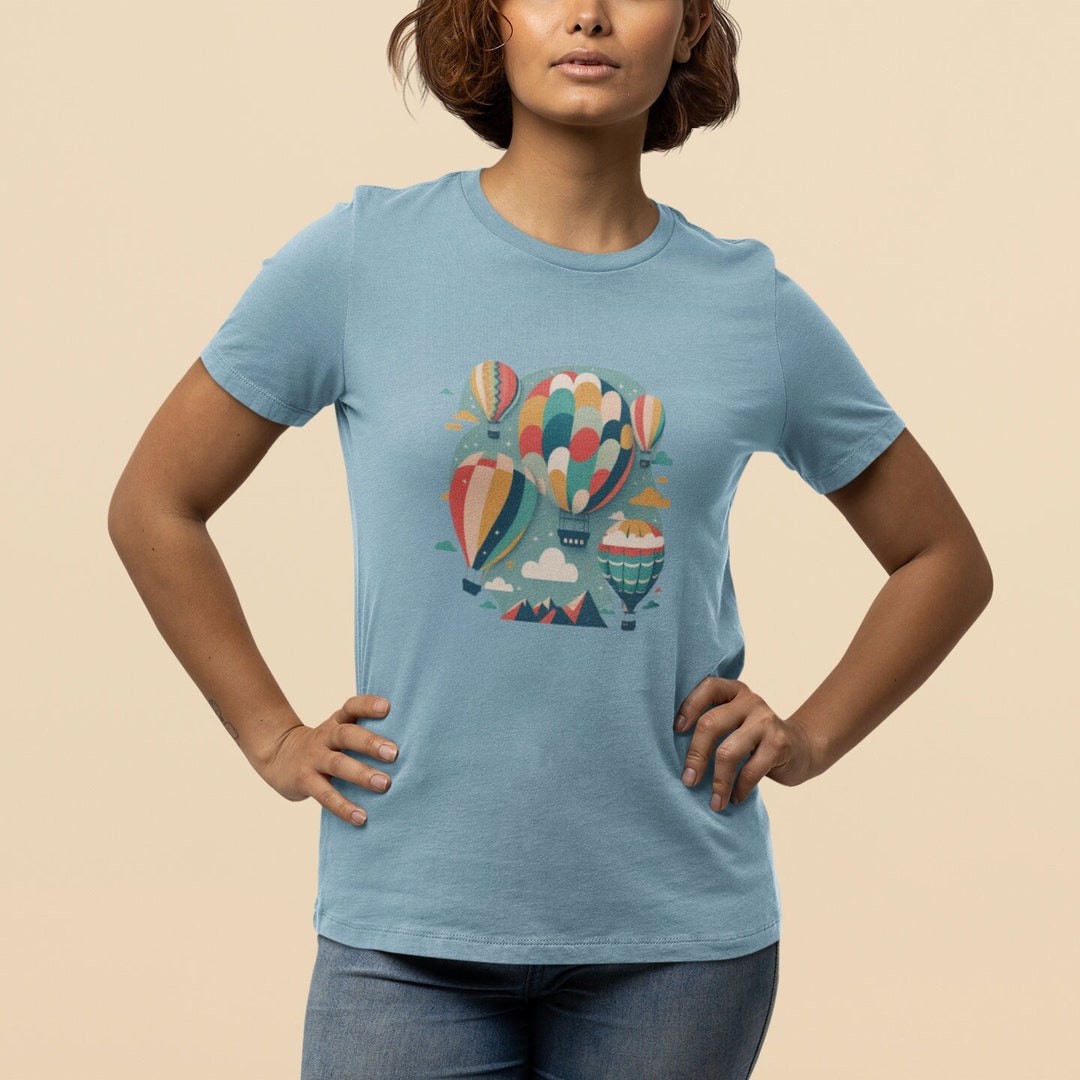 Hot Air Balloon Shirt, Vacation Shirt, Travel Shirt, Adventure Shirt ...