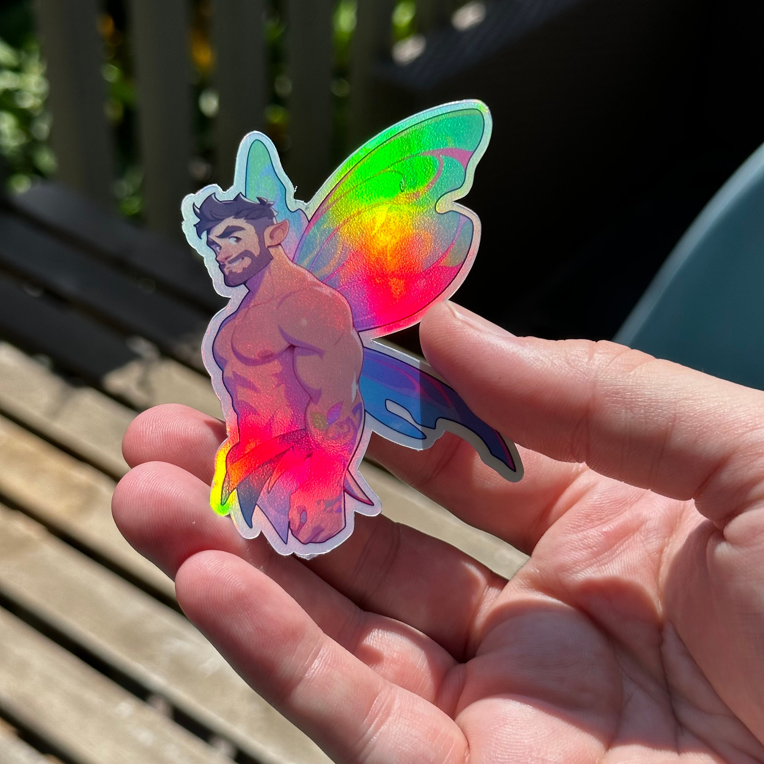 Fairy Boys Vinyl Sticker Sets Special Rainbow Holographic Option ...