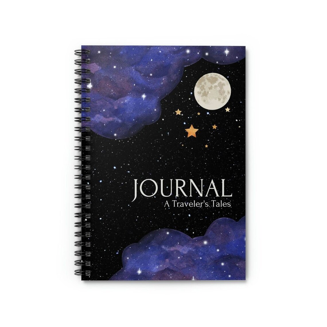 Traveler's Tales Journal Starry Night Sky Spiral Notebook Ruled Line - Etsy