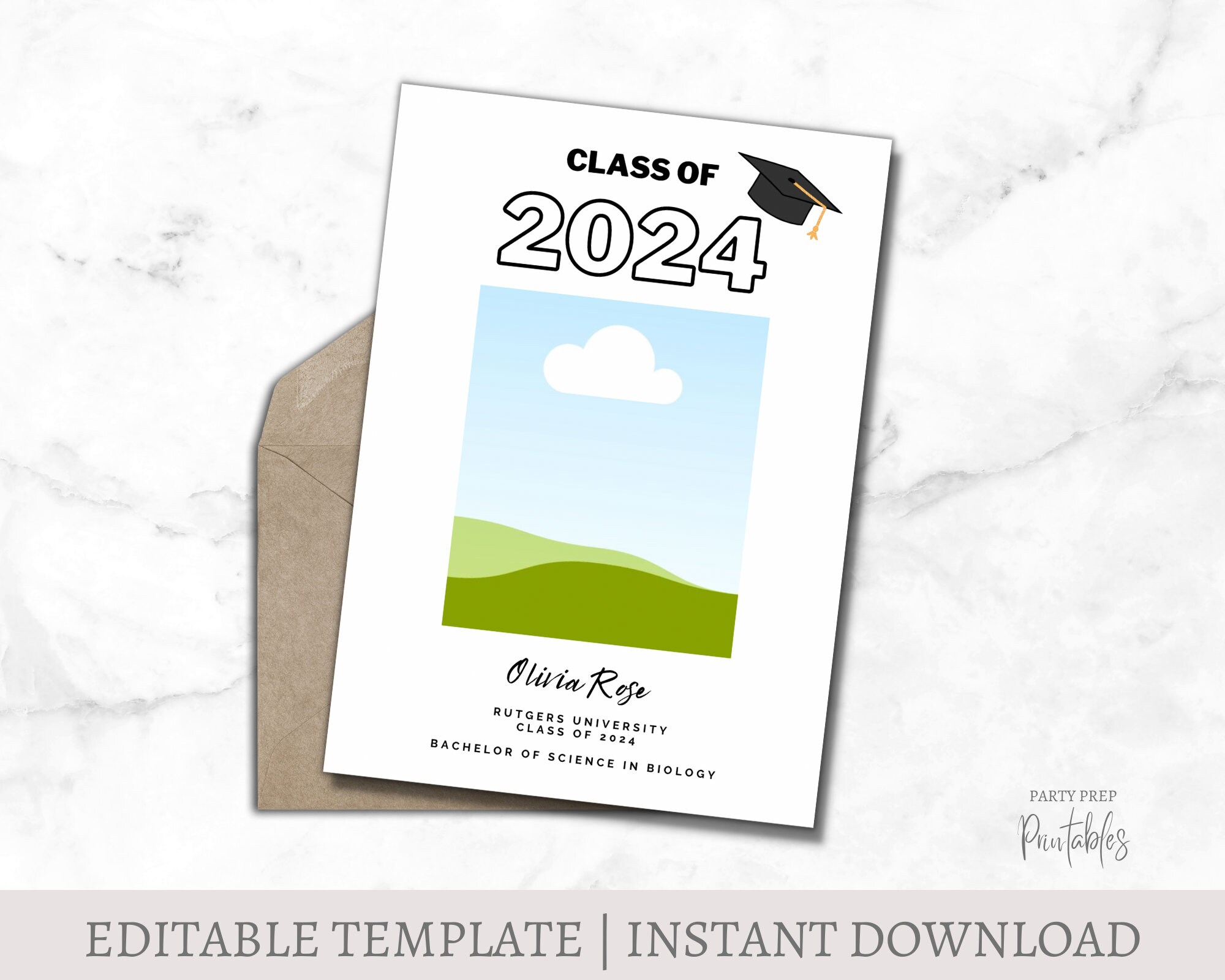 Graduation Announcement, Class of 2024, Announcement Template ...