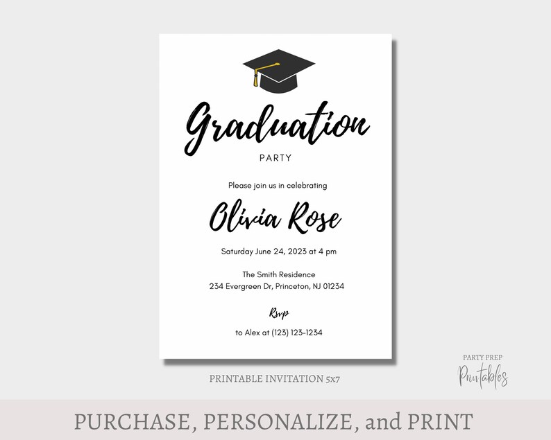 Graduation Party Invitation, Class of 2023, Grad Party Invite ...