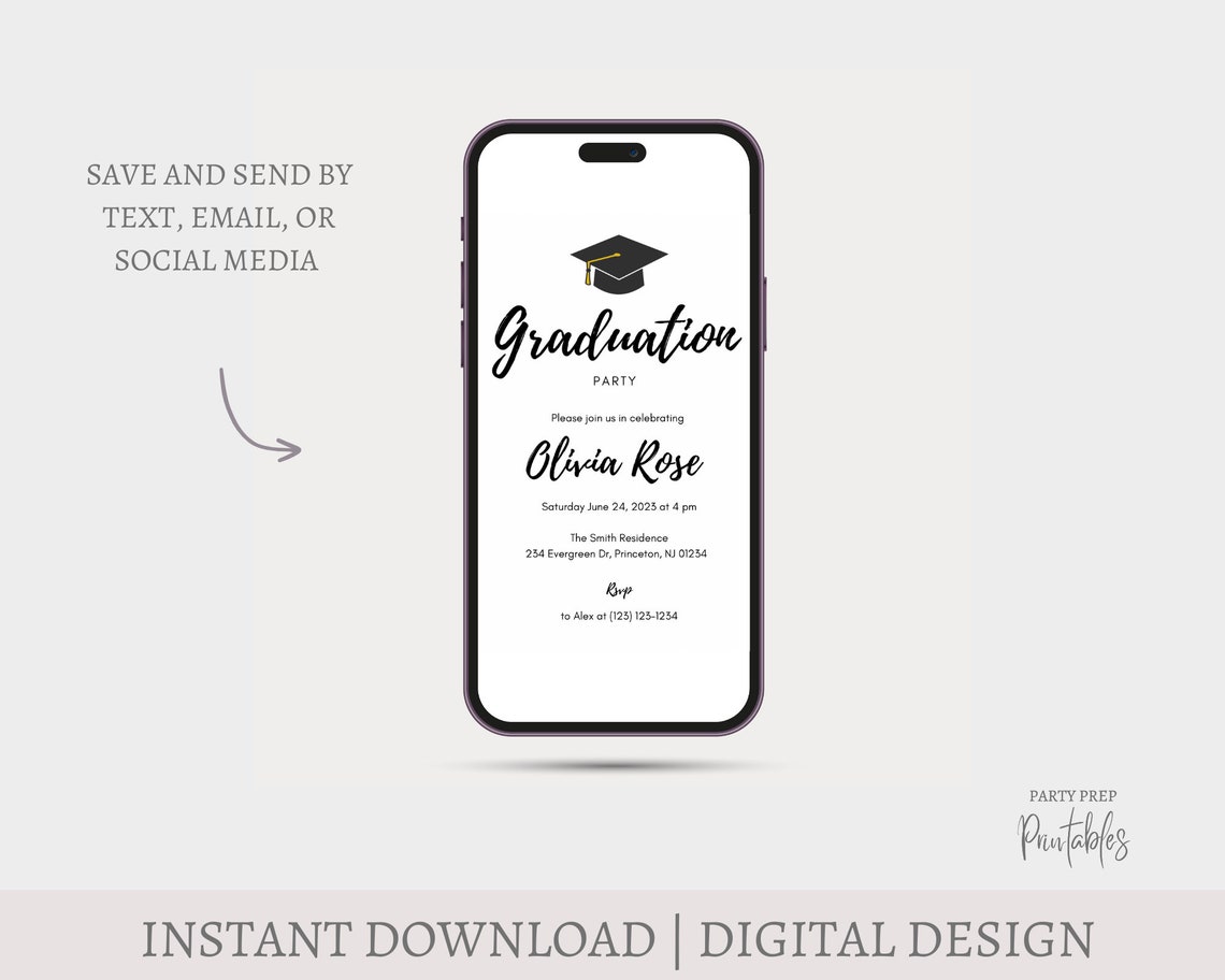 Graduation Party Invitation, Class of 2023, Grad Party Invite ...