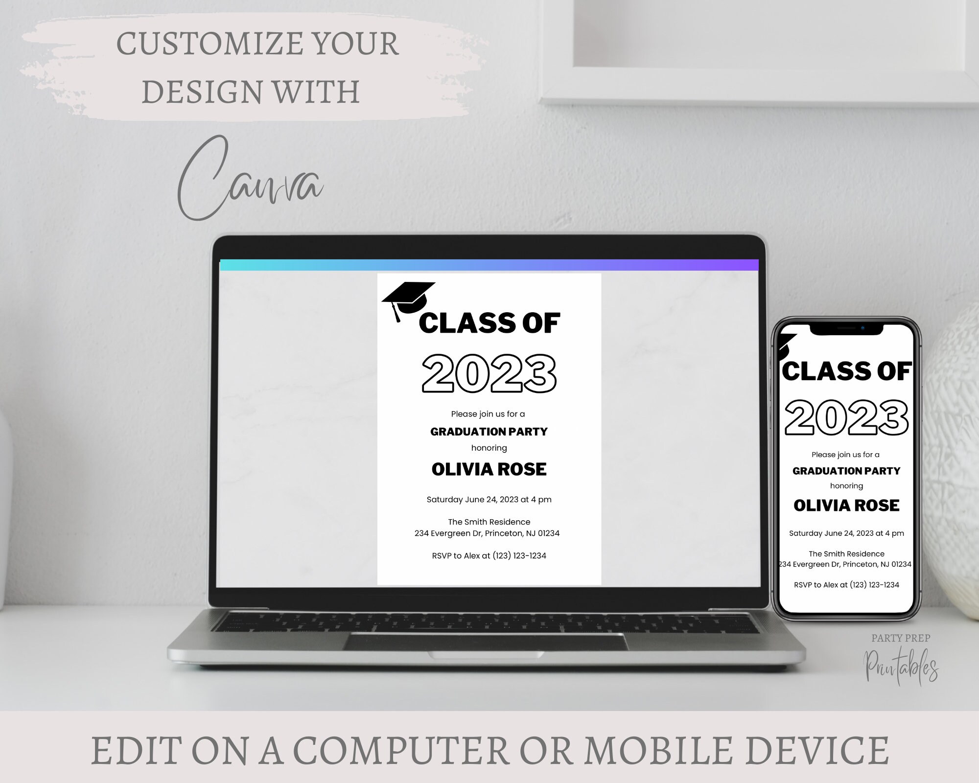 Graduation Party Invitation, Class of 2023, Grad Party Invite ...