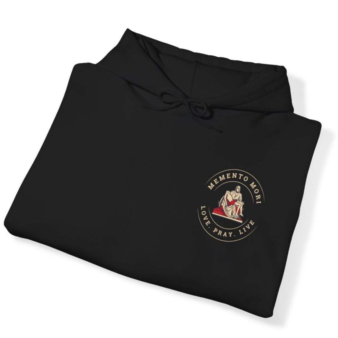 Pieta and Memento Mori Hoodie, Catholic Lenten Hoodie, Passion of ...