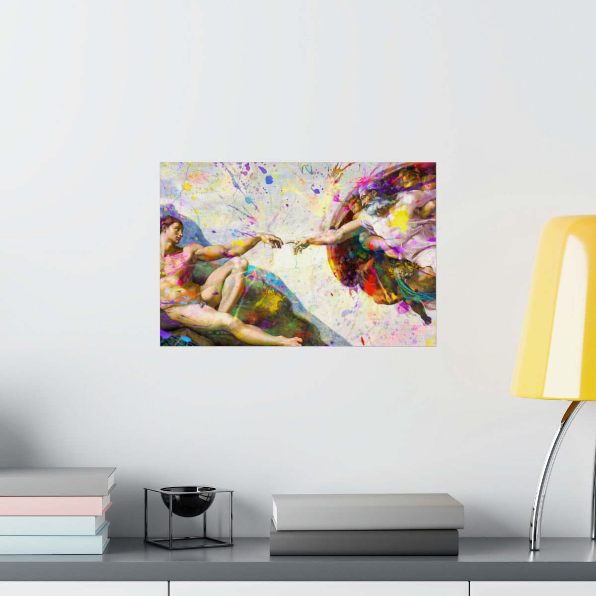 Michelangelo's Creation of Adam, Hand of God Reaching to Adam ...