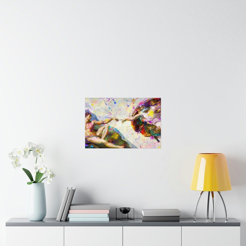 Michelangelo's Creation of Adam, Hand of God Reaching to Adam ...
