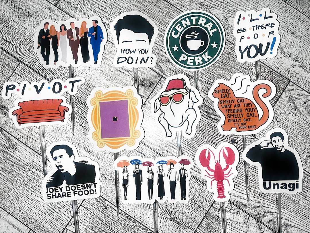 Friends Cupcake Toppers, Friends Birthday, Friends Cake Topper - Etsy