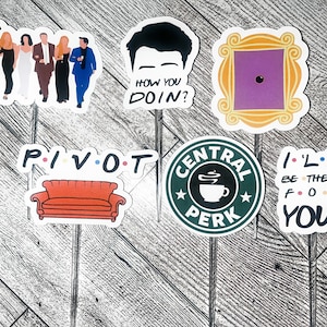 Friends Cupcake Toppers, Friends Birthday, Friends Cake Topper - Etsy