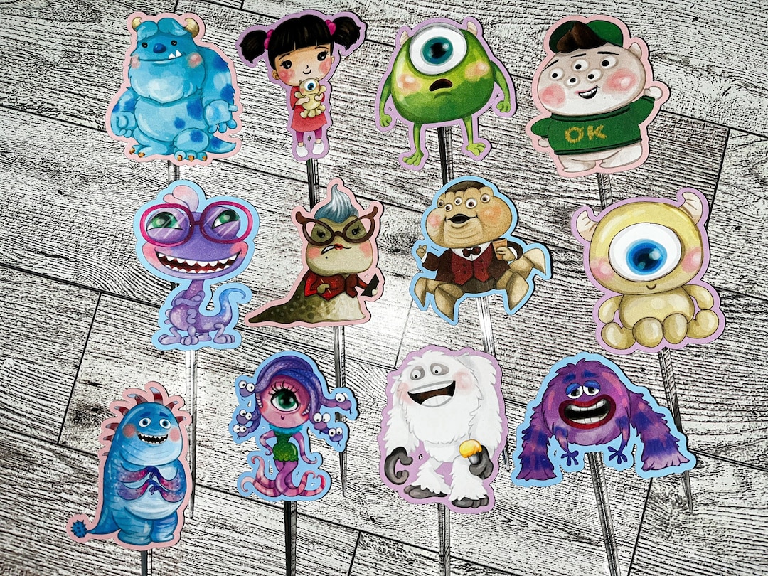 Monsters Cupcake Toppers, Monsters Inc Birthday, Monsters Inc Cupcake ...