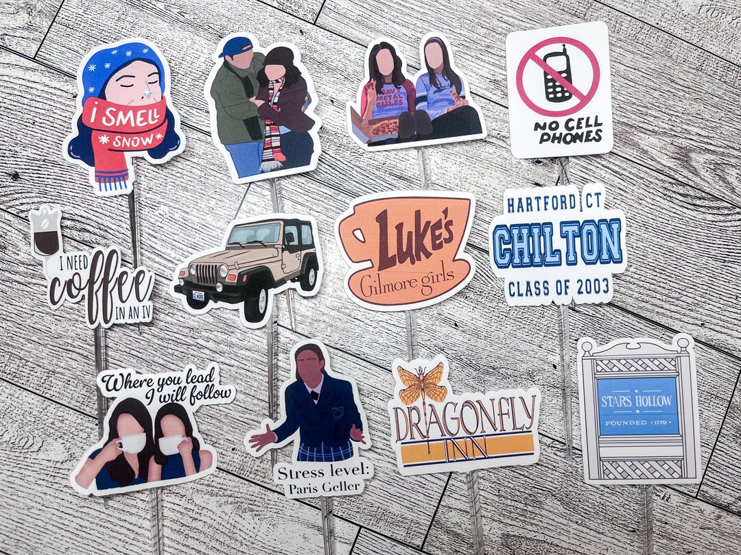 Toppers de cupcake Gilmore Girls, Aniversário de Gilmore Girls, Topper ...