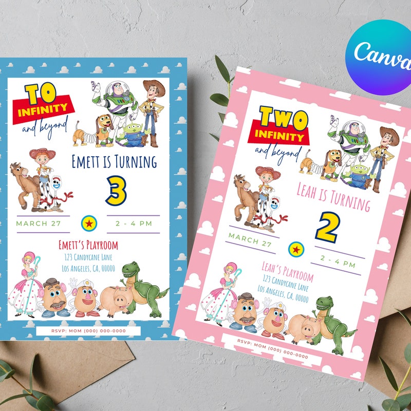 Toy Story Invitation - Etsy