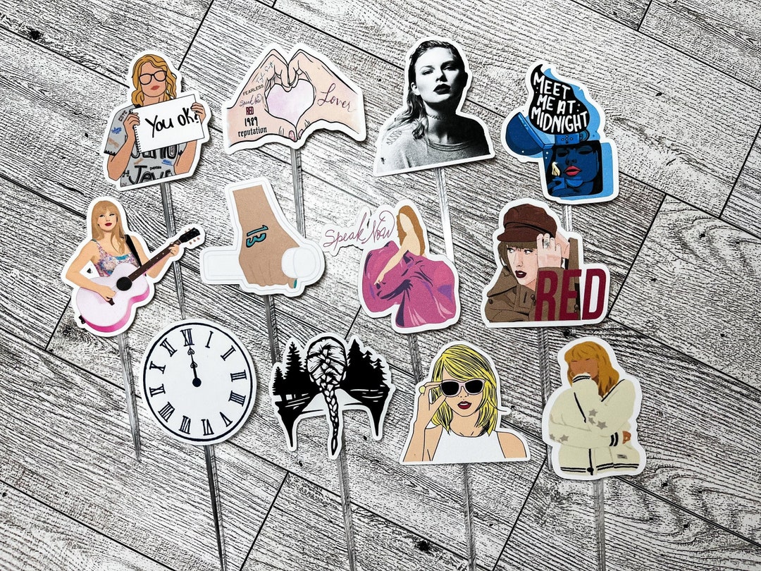 Taylor Swift Cupcake Toppers, Taylor Swift Birthday, Taylor Swift Party ...