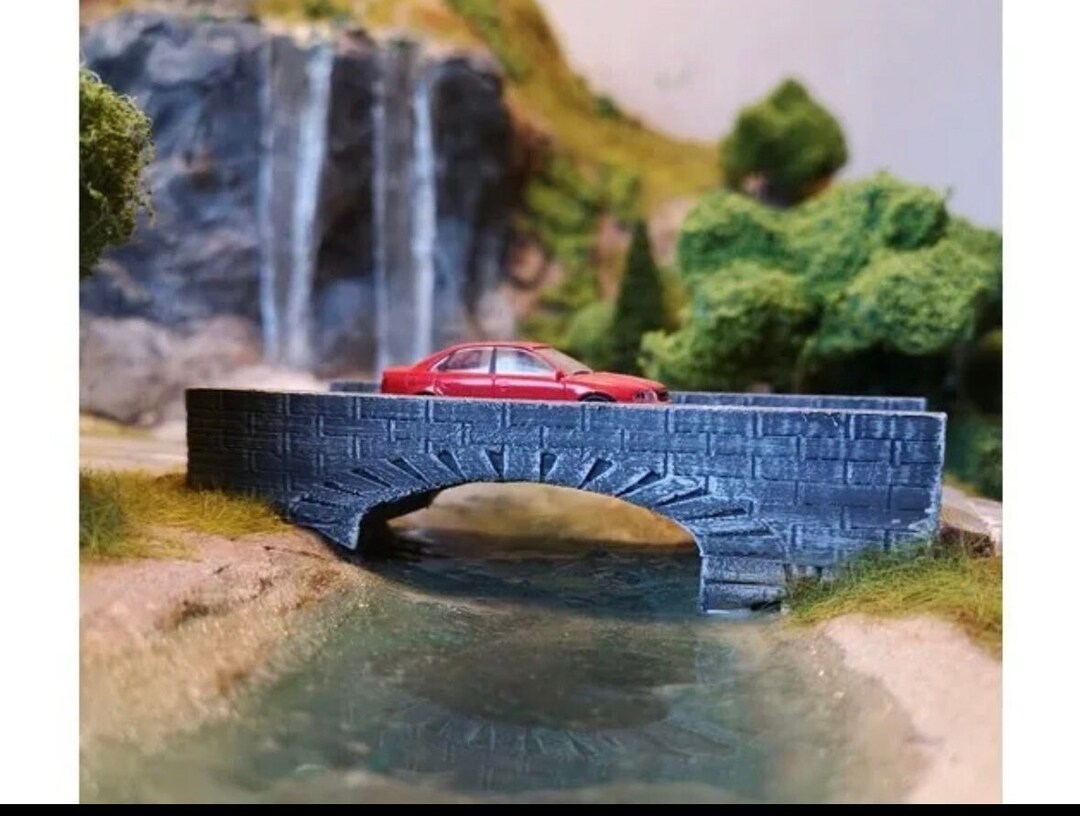 H0 Scale Bridge Model Unpainted Train Diorama- Color White - Etsy