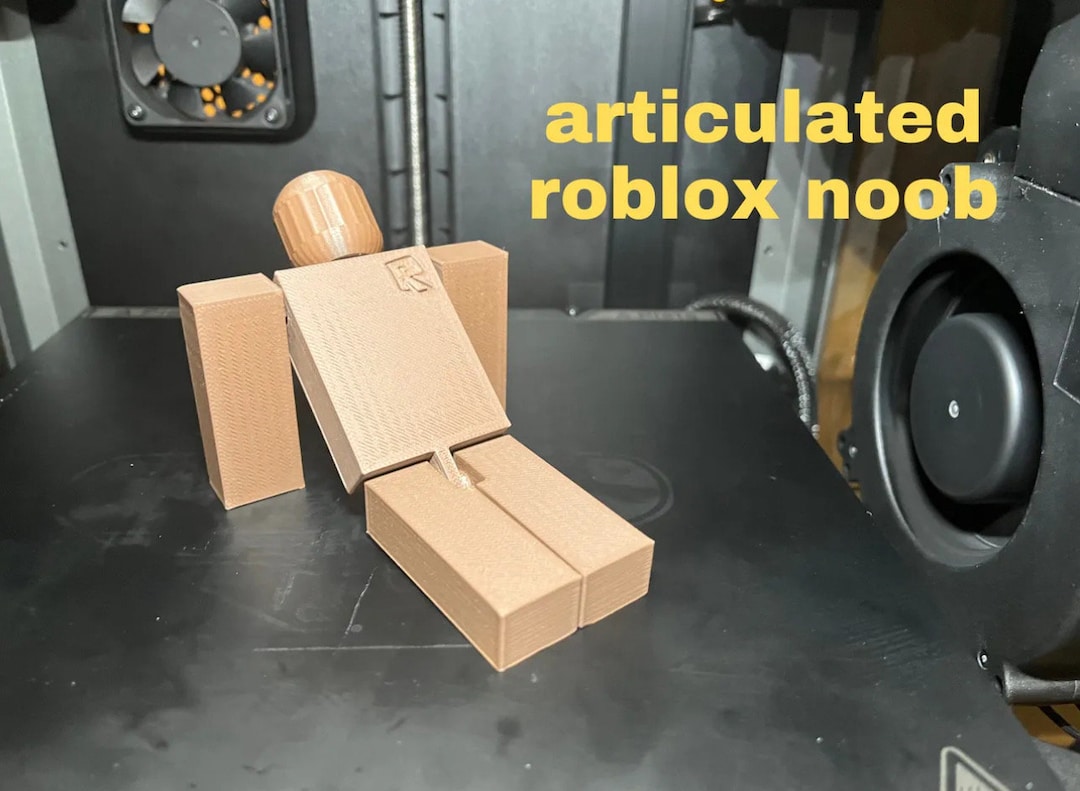Roblox Noob Man Figurine Articulated Moveable Arms and Legs Figurine - Etsy