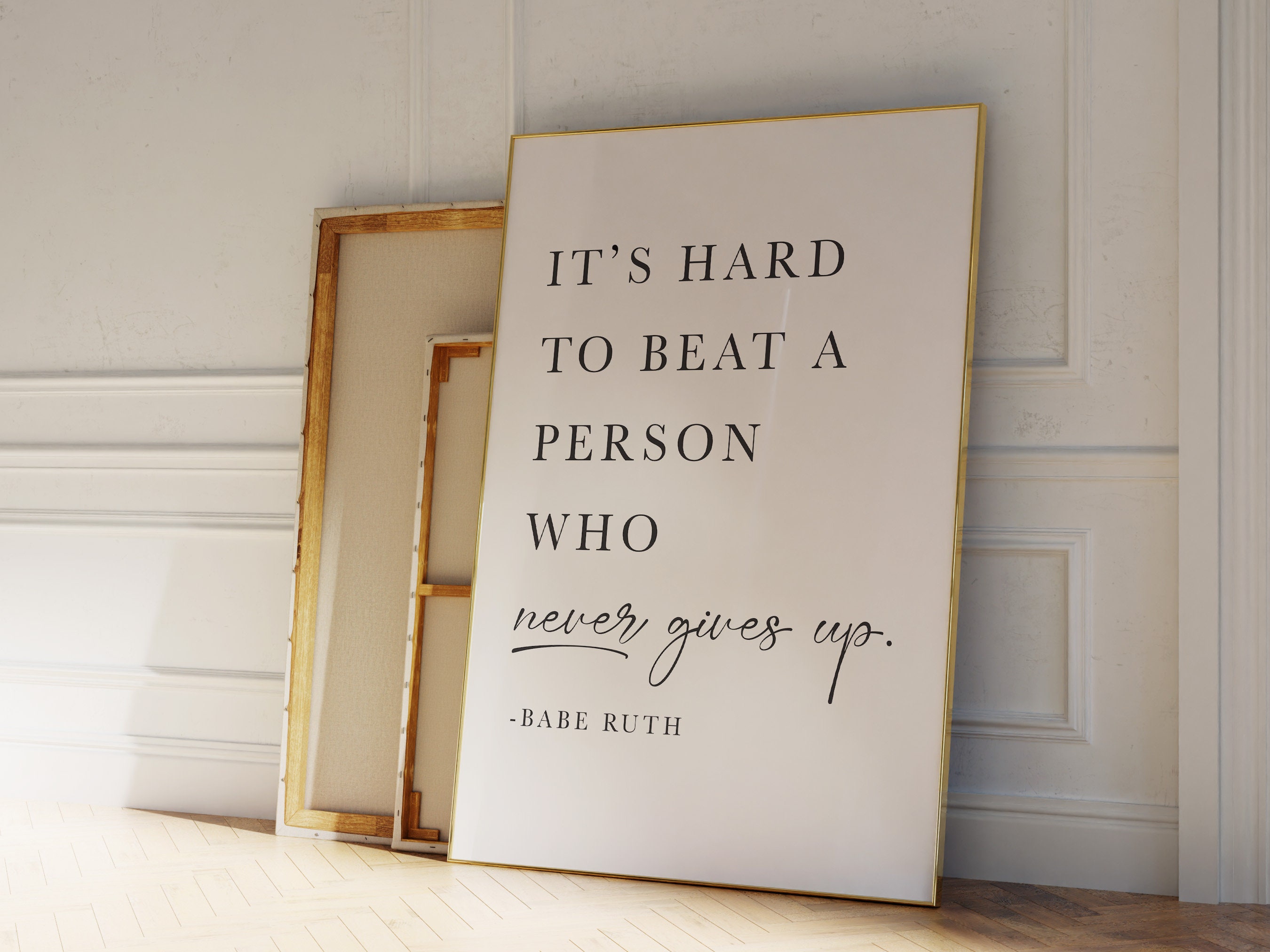 Printable Never Give up Wall Art Motivational Poster Instant Download ...