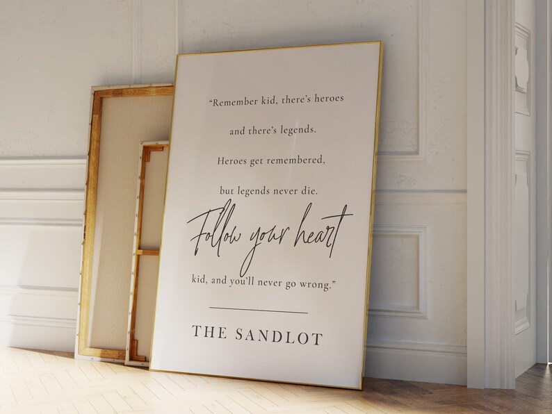 Follow Your Heart Wall Art Printable, Motivational Quote Poster ...