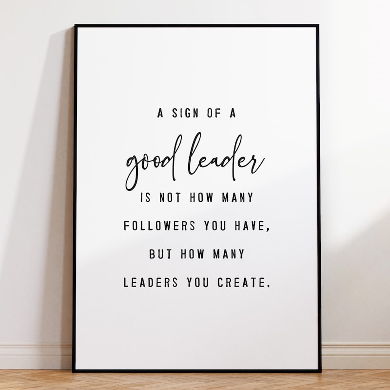 Leadership Quotes - Etsy