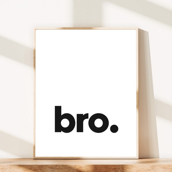 Bro Wall Art - Etsy