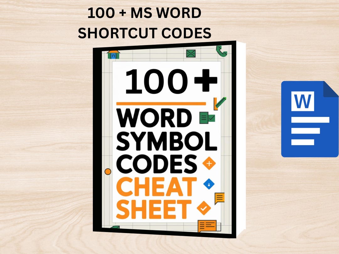 100 MS Word Symbol Codes Cheat Sheet | Essential Alt X Unicode Guide ...