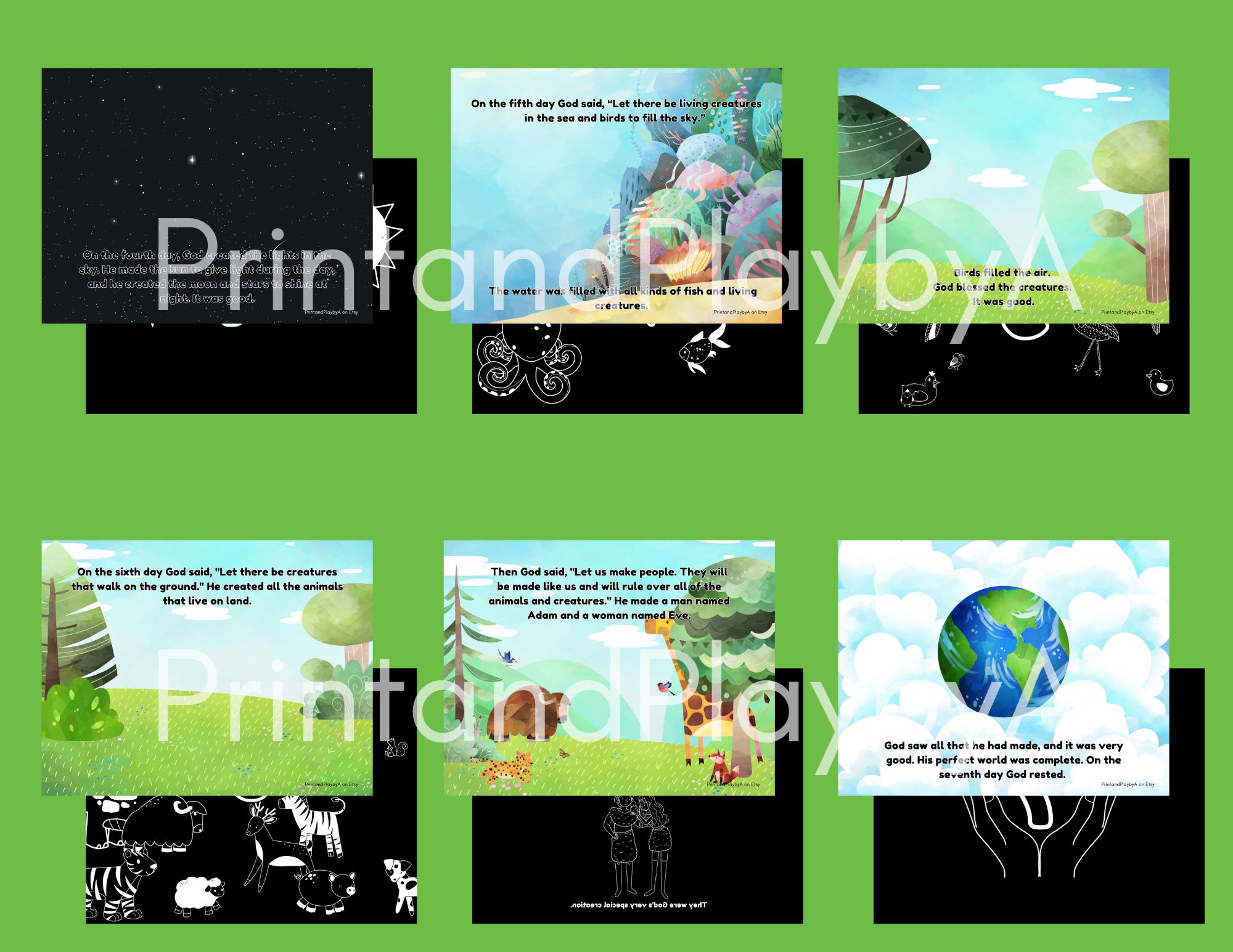 Creation Flashlight Book | Instant Download | Printable | Days of ...