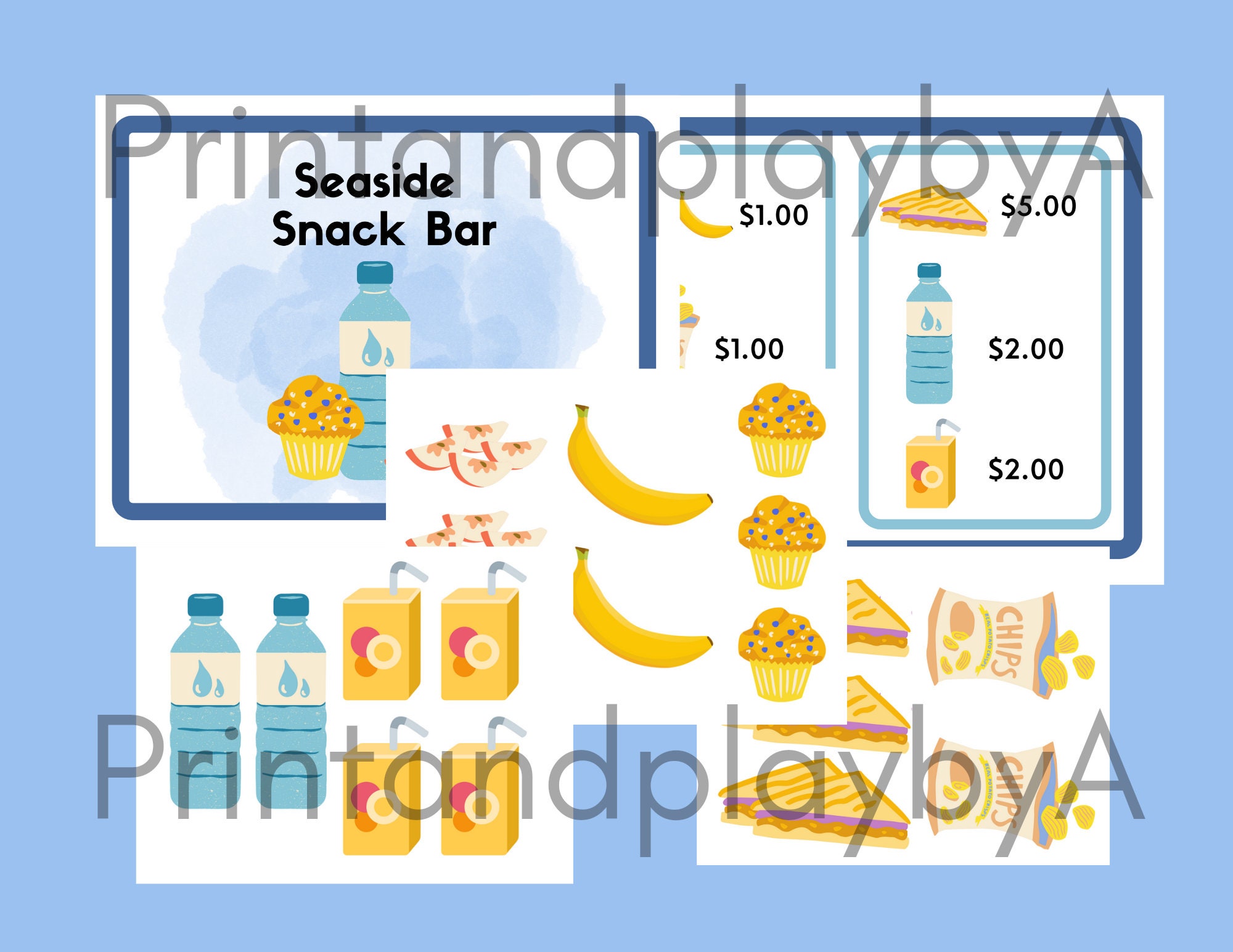 Aquarium Dramatic Play Printable (digital File) - Etsy