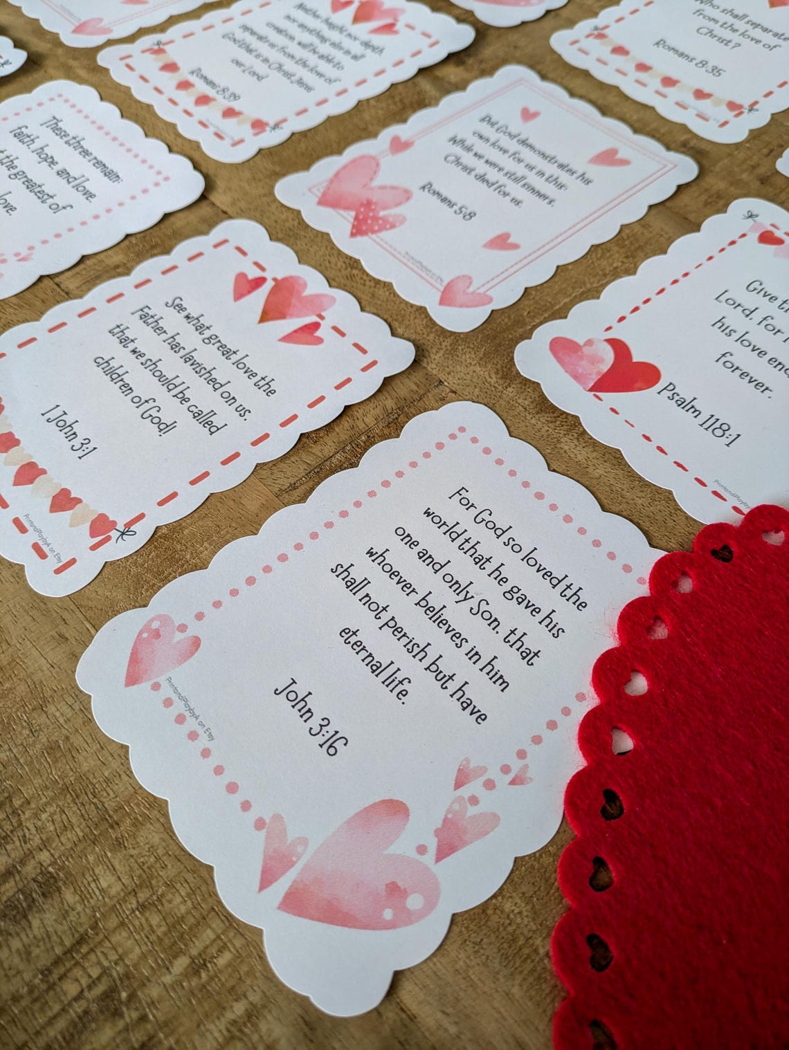 Christian Valentines Love Scripture Cards | Kids Valentine's Day Cards ...