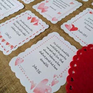 Christian Valentines Love Scripture Cards | Kids Valentine's Day Cards ...
