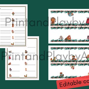 Editable Winter Write the Room Cards Printable | Christmas | Preschool ...