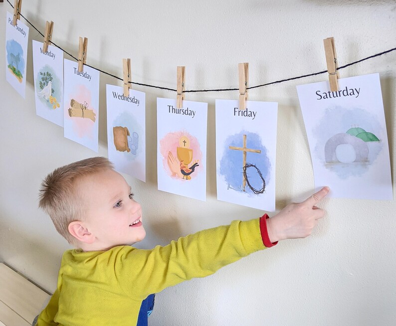 Easter Holy Week Scripture Cards - Visual Reference and Quick Guide Activity | Easter Story ...