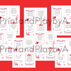 Christian Valentines Love Scripture Cards | Kids Valentine's Day Cards ...