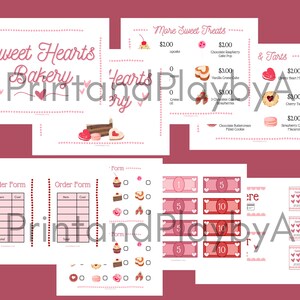 Bakery and Coffee Shop Dramatic Play Printable | Valentine's Day - Cafe ...
