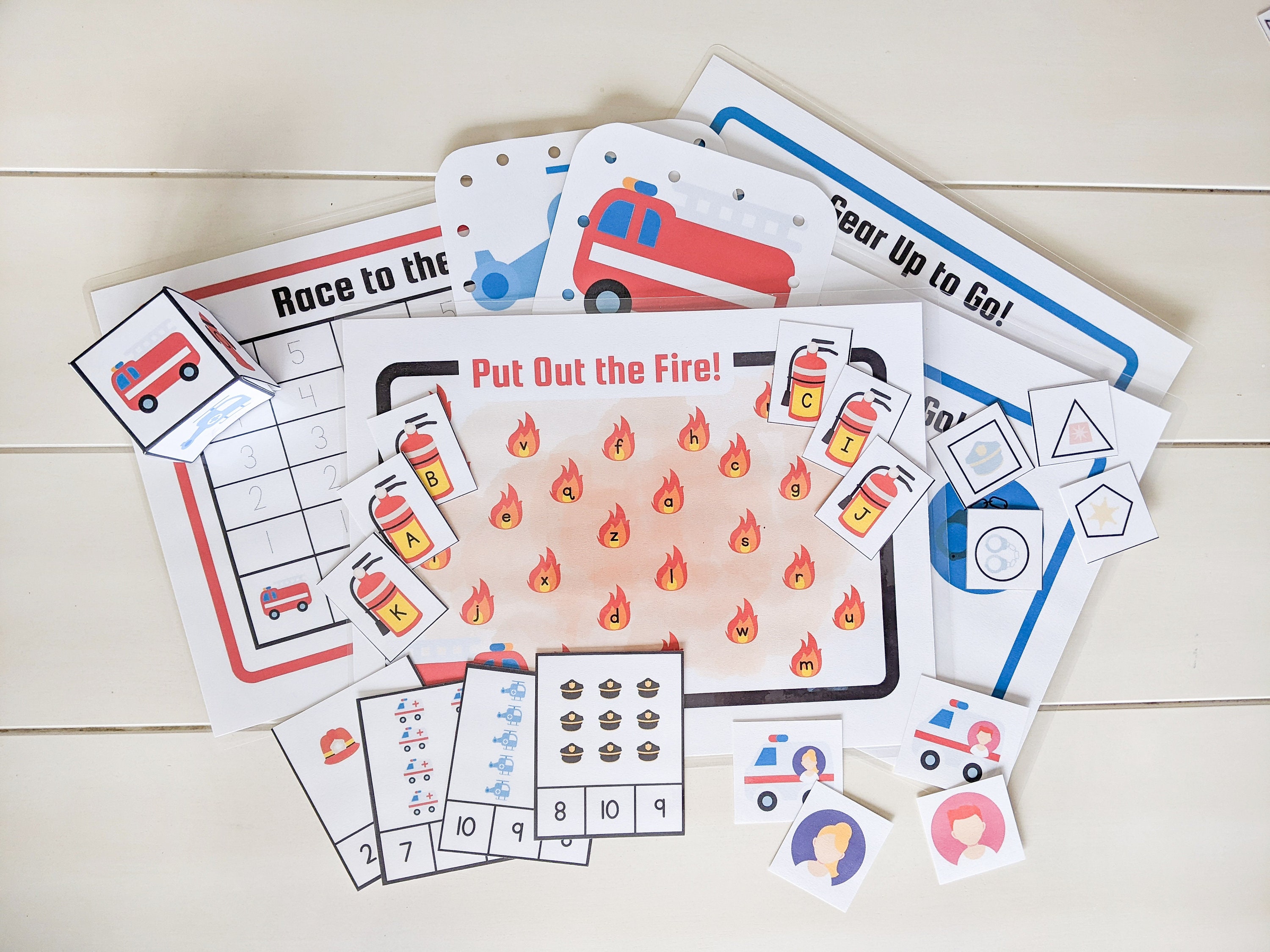 Emergency Helpers Print and Play Pack Printable digital File Preschool ...
