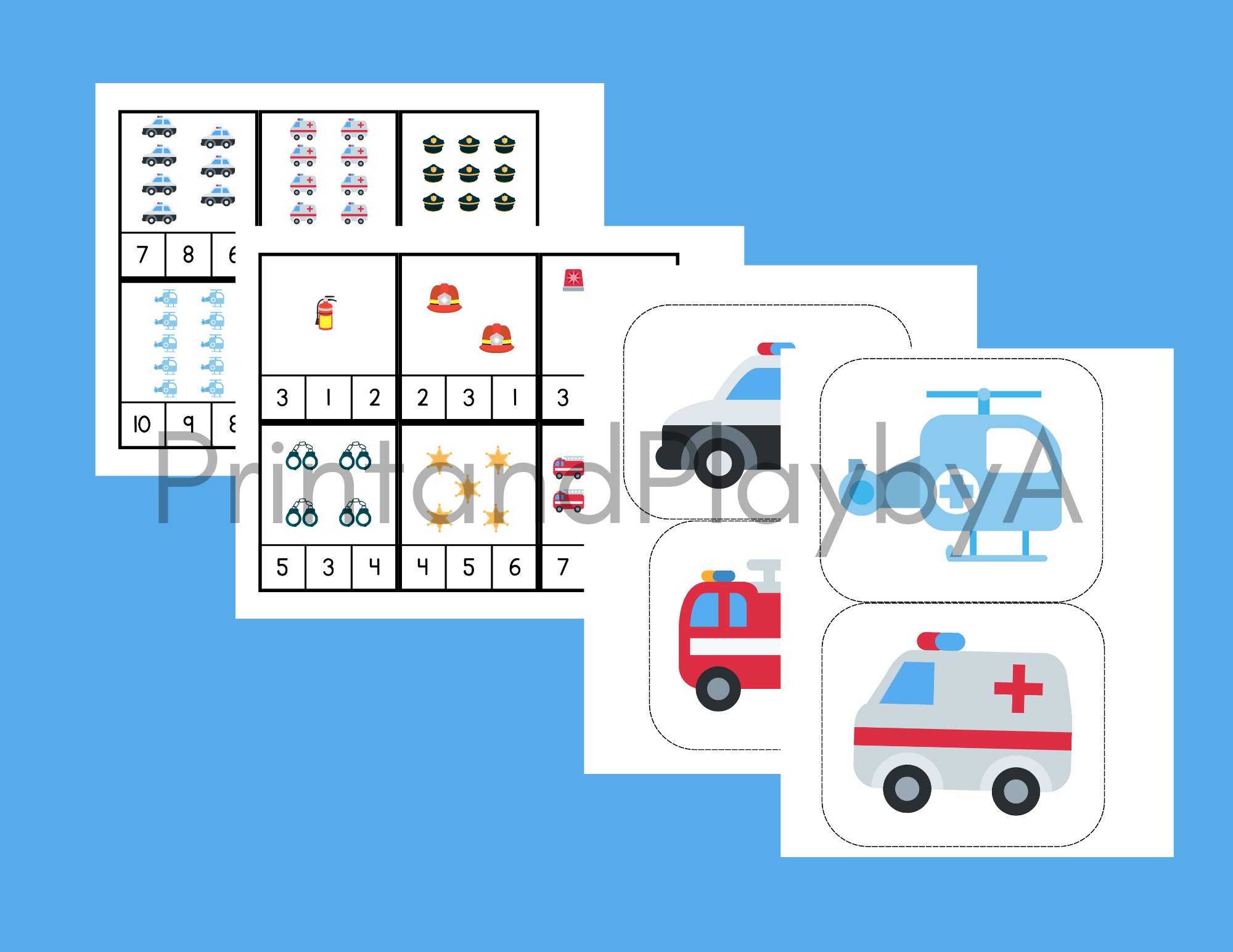 Emergency Helpers Print and Play Pack Printable (digital File ...