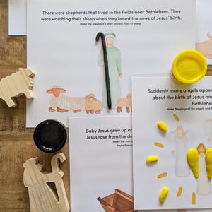 Christmas Story Playdough Mats | Printable | Jesus' Birth | Jesus is ...