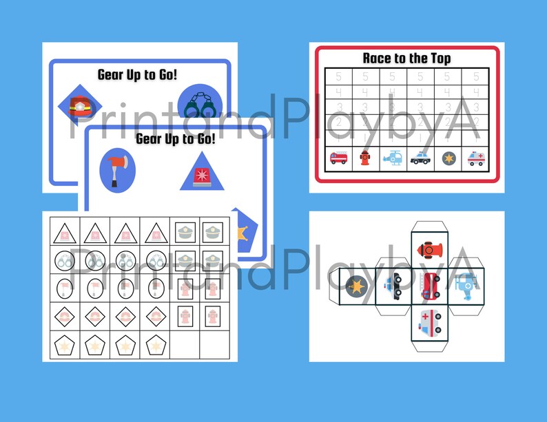 Emergency Helpers Print and Play Pack Printable (digital File ...