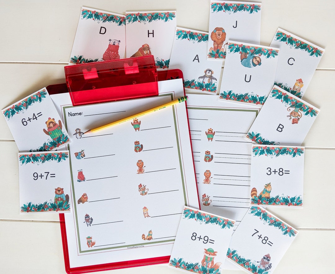 Editable Winter Write the Room Cards Printable | Christmas | Preschool ...