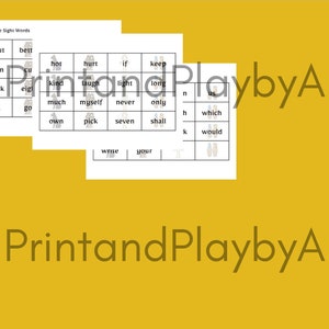 Printable Egyptian Theme Sight Word Practice (digital File) - Complete ...