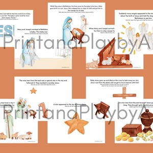 Christmas Story Playdough Mats | Printable | Jesus' Birth | Jesus is ...