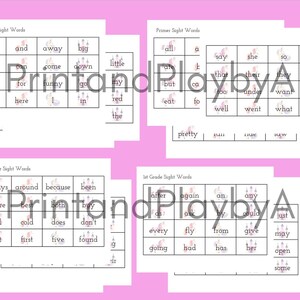Unicorn & Princess Dolch Sight Word Practice Printable (digital File ...