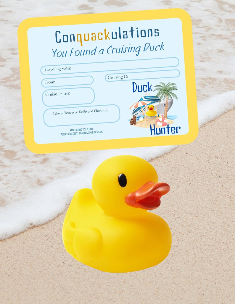 Cruising Duck Tags, Cruising Tags, Island Cruising Duck Tags, Cruise ...