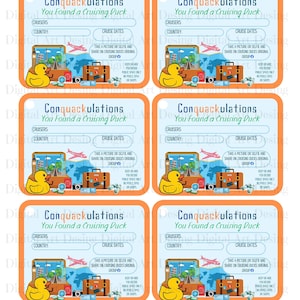 Cruising Duck Tags, Cruising Tags, Cruise Duck Labels, Cruise Duck Tags ...