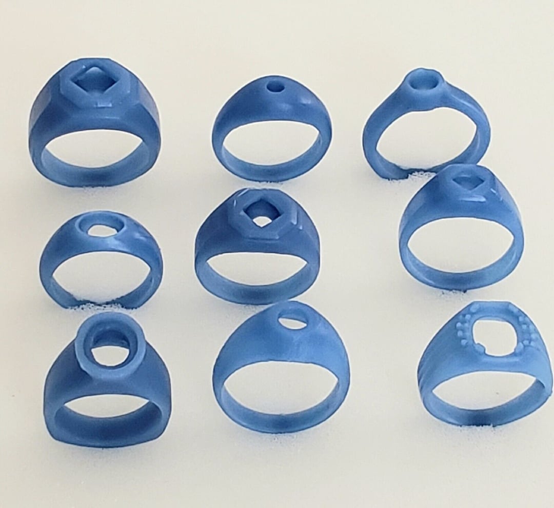 Ring Lost Wax Casting Jewelry Molds 9PC Set Circle of Caesar Pattern ...