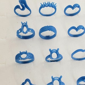 16 Rings and Ring Guards, Assortment. Wax Jewelry Patterns for Lost Wax ...