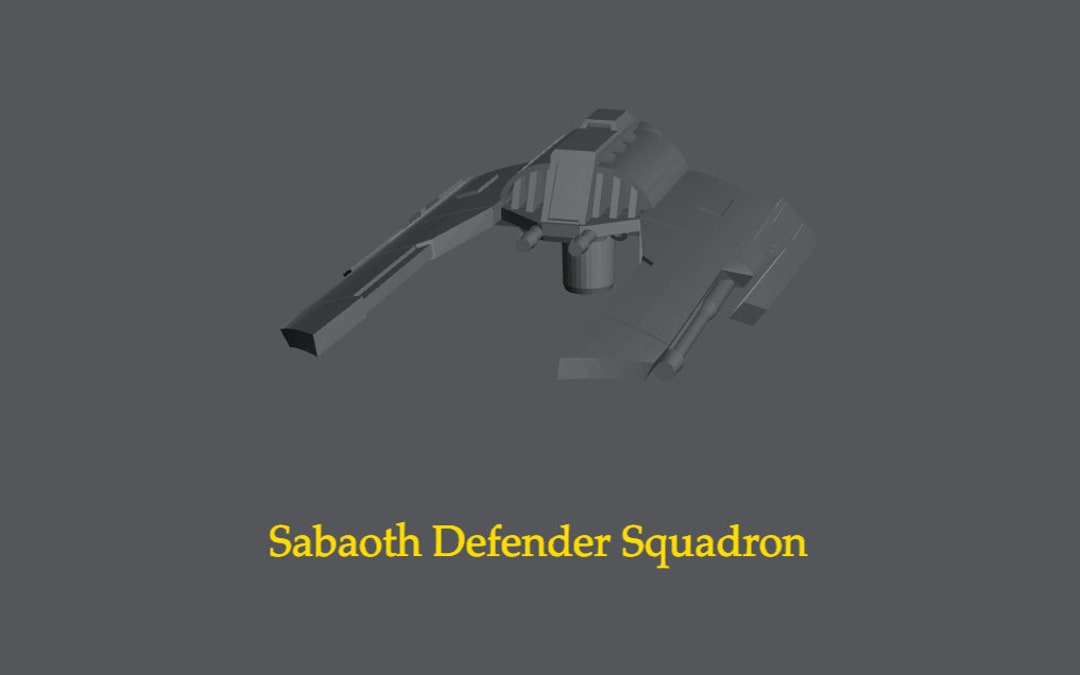 CIS Sabaoth Defender Squadrons for Star Wars Armada or Display - Resin ...