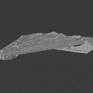 Quasar Fire Class Cruiser Carrier for Star Wars Armada or Display ...