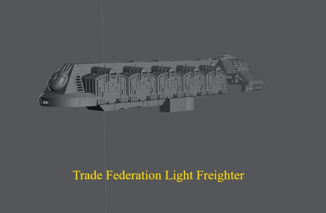 Trade Federation Light Freighter for Star Wars Armada or Display ...