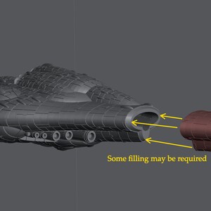 MC80B Star Cruiser for Star Wars Armada or Display - Resin 3D Printed ...