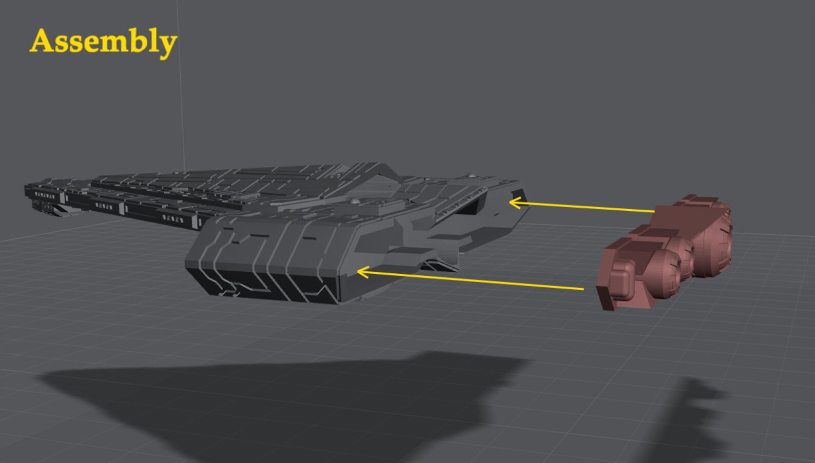 Quasar Fire Class Cruiser Carrier for Star Wars Armada or - Etsy